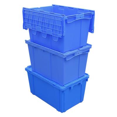 China Custom Logo Folding Collapsible Stackable Crate 600x400mm 40L for Fruit Transportation for sale