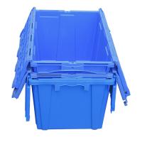China Custom Logo Folding Collapsible Stackable Crate 600x400mm 40L for Fruit Transportation for sale