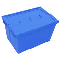 China Custom Logo Folding Collapsible Stackable Crate 600x400mm 40L for Fruit Transportation for sale