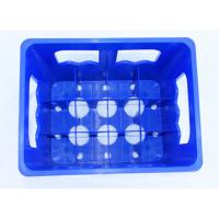 China Stackable 12 Bottles Beer Crate Customized Logo for Beer and Wine Beverage Storage for sale