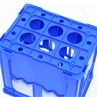 China 12 Bottle HDPE Plastic Beer Crate Custom Order Screen Printed Beverage Storage for sale