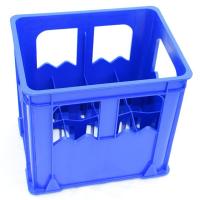 China HDPE Plastic Beer Crate 24 Bottle Capacity Beverage Storage Box for sale