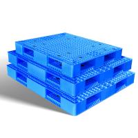 China HDPE Plastic Pallet 9 Legs Light Duty 1100x1100mm 6T Static Load Industrial Pallet for sale
