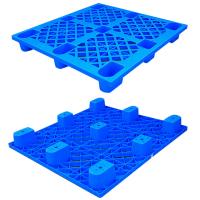 China Light Duty Euro Plastic Pallet 1200x1000mm Recycled Disposable One-Way Nestable for Export Shipping for sale