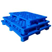 China Light Duty Euro Plastic Pallet 1200x1000mm Recycled Disposable One-Way Nestable for Export Shipping for sale