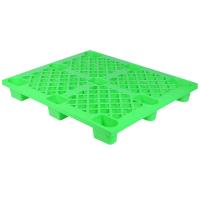 China 9 Feet Lightweight Euro Plastic Pallet 1100x1100x140mm Single Faced Nestable 1T Static Load for sale