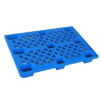 China Eco-friendly Nine Feet Single Sided Stackable Plastic Pallet for Warehouse 1200*1000*150MM for sale