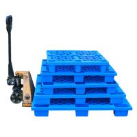 China Nine Feet Flat Shape Plastic Shipping Euro Pallet 1100x1100x140mm 6kg for sale