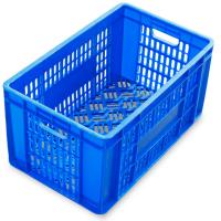China Customized Color Multi-colorful Plastic Turnover Basket for Vegetable and Fruit for sale