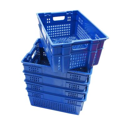 China Warehouse Manufacturer Industrial Container Stacking And Nesting Plastic Fruit Crate for sale