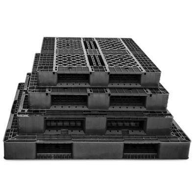 China HDPE Heavy Duty Plastic Pallet 1100x1100mm 2T Static Load Customizable for Warehouse for sale