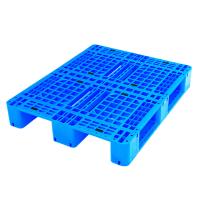 China Recycled Heavy Duty Plastic Euro Pallet 1200x1000mm with Steel Tubes for 4T Static Load for sale