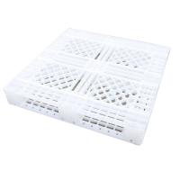 China Recycled Heavy Duty Plastic Euro Pallet 1200x1000mm with Steel Tubes for 4T Static Load for sale