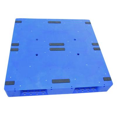 China 4-Way Entry HDPE Euro Spill Pallet Single Faced 1100x1100x150mm 14kg for sale