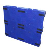China Recyclable HDPE Euro Pallet Single Faced 1200x800mm 4T Static Load for Industrial Use for sale