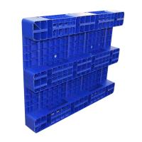 China Recyclable HDPE Euro Pallet Single Faced 1200x800mm 4T Static Load for Industrial Use for sale