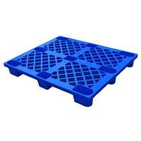 China Euro Plastic Light-Duty Single Faced Pallet 1100x1100mm 6kg 9 Legs Efficient Shipping for sale