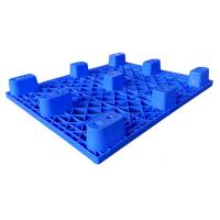 China Blue Warehouse Logistics Solid  9 Legs Light-Duty Euro Pallet  for Efficient Shipping for sale