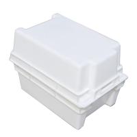 China Recyclable HDPE Plastic Crate 600x400x330mm Nestable Stackable with Custom Logo for sale