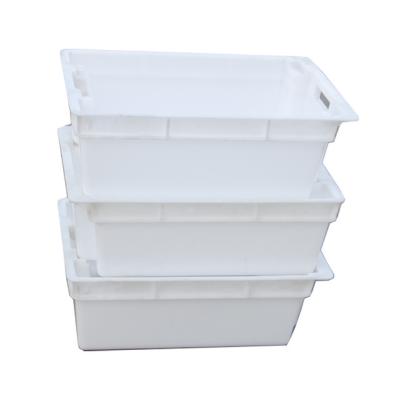 China Stackable Nestable HDPE Plastic Turnover Box Storage Basket 600x400x200mm Custom Logo for sale