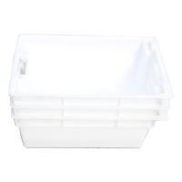 China Custom HDPE Nestable Stackable Plastic Container Box 600x400mm for Plates Storage for sale
