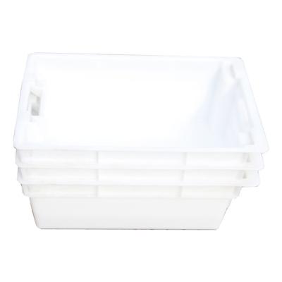 China Custom HDPE Stackable Plastic Crate 600x400mm for Turnover Nesting Packaging for sale