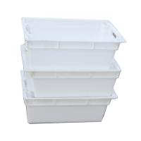 China Custom HDPE Stackable Plastic Crate 600x400mm for Turnover Nesting Packaging for sale