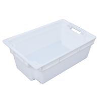 China Custom HDPE Stackable Plastic Crate 600x400mm for Turnover Nesting Packaging for sale