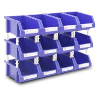 China Wholesale Stackable Plastic Storage Bins with Drawers 180x120x80mm to 600x400x220mm for Warehouse Organization for sale