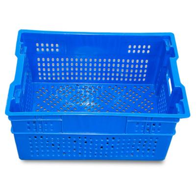 China HDPE Heavy Duty Stackable Plastic Crate 550x405x260mm for Vegetable Storage for sale