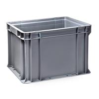 China EU Standard Nestable Plastic Euro Crate 600x400x280mm Industrial Logistics Box for sale