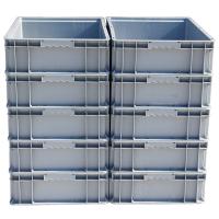 China EU Standard Nestable Plastic Euro Crate 600x400x280mm Industrial Logistics Box for sale