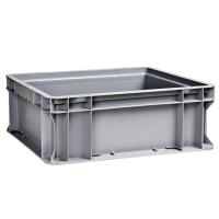 China EU Standard Nestable Plastic Euro Crate 600x400x280mm Industrial Logistics Box for sale