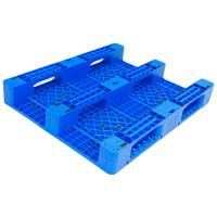 China Heavy Duty Blue Hollow Out 100% Virgin HDPE Pallet 1200x1000mm 4 Ton Static Load for Stacking Storage for sale