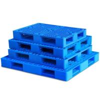China Heavy Duty Blue Hollow Out 100% Virgin HDPE Pallet 1200x1000mm 4 Ton Static Load for Stacking Storage for sale