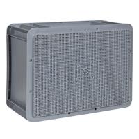 China HDPE Heavy Duty EU Crate Plastic PP Box 600x400x280mm for Auto Parts Storage for sale