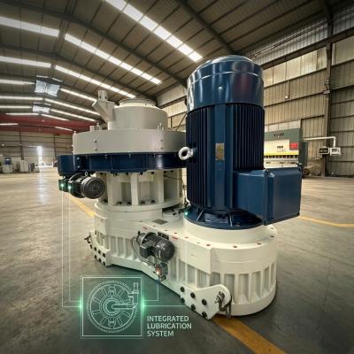 China 132KW Vertical Ring Die Wood Pellet Making Machine For Large Scale Biomass Pellet Production Plant for sale