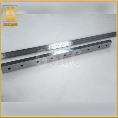 China Tungsten Carbide Pelletizer Blade 400mm 9 Thread Holes YG15 KG7 Fine Sharpening for sale