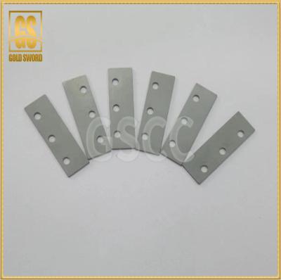 China Three Holes Carbide Scraper Blade Rectangle 50x12x1.5mm Good Toughness Cutting for sale