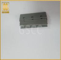 China Three Holes Carbide Scraper Blade Rectangle 50x12x1.5mm Good Toughness Cutting for sale