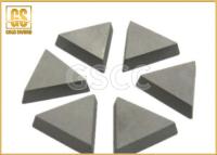 China Tungsten Carbide Brazed Tips YG3 YG6X Grade Hardness 92 HRA Cutting Inserts for sale