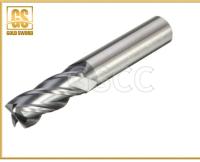 China 12mm 4 Flute Tungsten Carbide End Mill Cutter HRC50 Woodworking Tool for sale