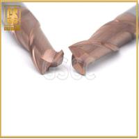 China Solid Carbide End Mill 2 3 Flute Wear Resistant for Aluminum Alloy Plastic Wood for sale