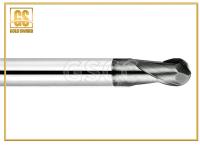 China 2 Flute Solid Carbide Ball End Mill Cutter For Stainless Steel for sale