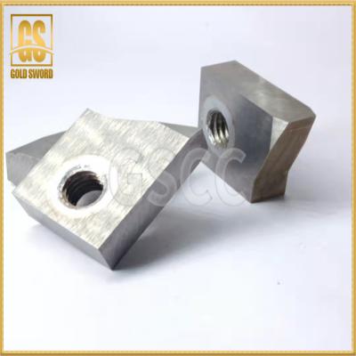 China Customized Tungsten Steel Blade Non Standard Special Shaped With Hole Hard Alloy Wear Resistant 80 HRC for sale