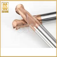 China Solid Carbide Ball Nose End Mills 2 3 4 Flute HRC 45-65 for Contour Milling for sale