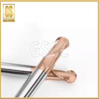 China Solid Carbide Ball Nose End Mills 2 3 4 Flute HRC 45-65 for Contour Milling for sale