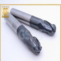 China Solid Carbide Ball Nose End Mills 2 3 4 Flute HRC 45-65 for Contour Milling for sale