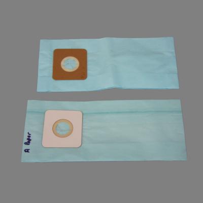 China Blue Paper Riccar Type A HEPA Microfiber Fleece and paper dust Filter Bags for sale
