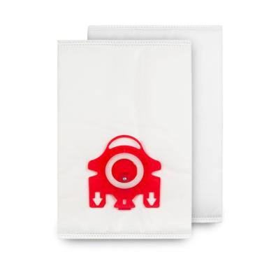 China Non Woven 4 Layer 3D HEPA Vacuum Cleaner Filter Bags Red Collar Miele FJM HyClean for sale